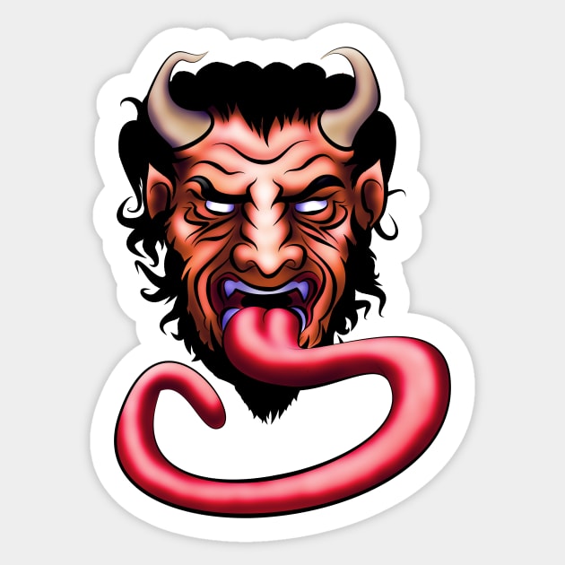 Devil Tongue - Devil - Sticker | TeePublic